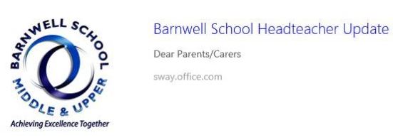 Weekly Newsletters - Barnwell School